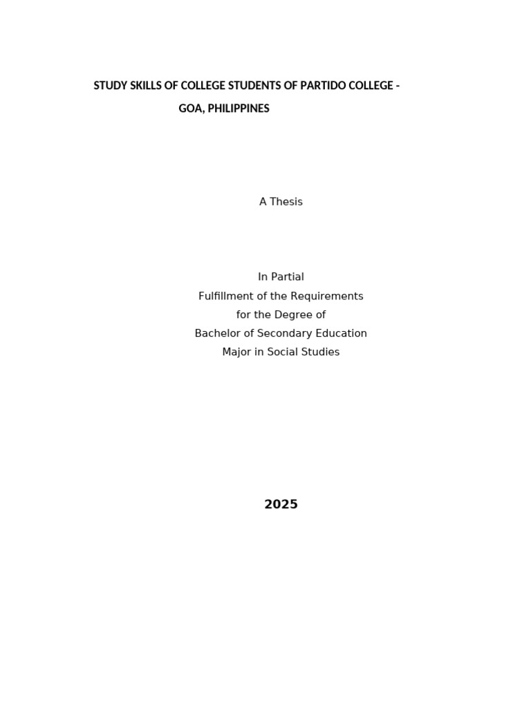 Bsed Soc Stud Research Format | PDF | Study Skills | Learning