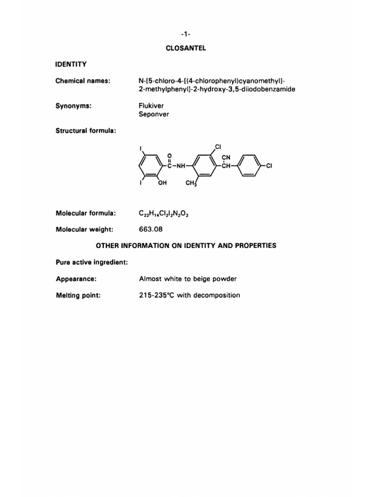 41 5 Closantel | PDF