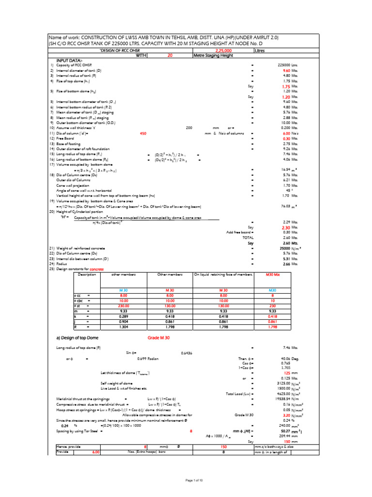OHSR 225000 With 20 M Stagging | PDF | Beam (Structure) | Fracture