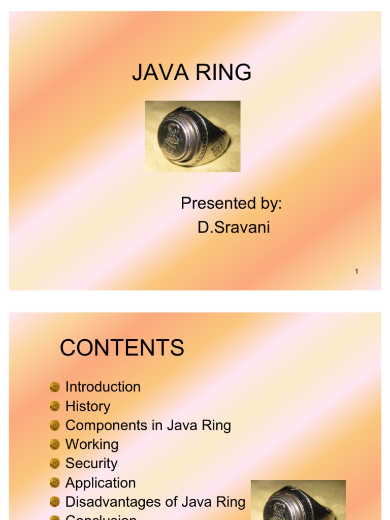 Java Ring | PDF