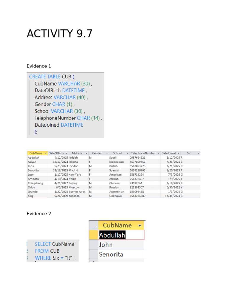Activity 9.7: Evidence 1 | PDF
