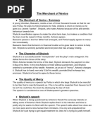 Shylock's Revenge Speech Analysis | PDF | The Merchant Of Venice | Shylock