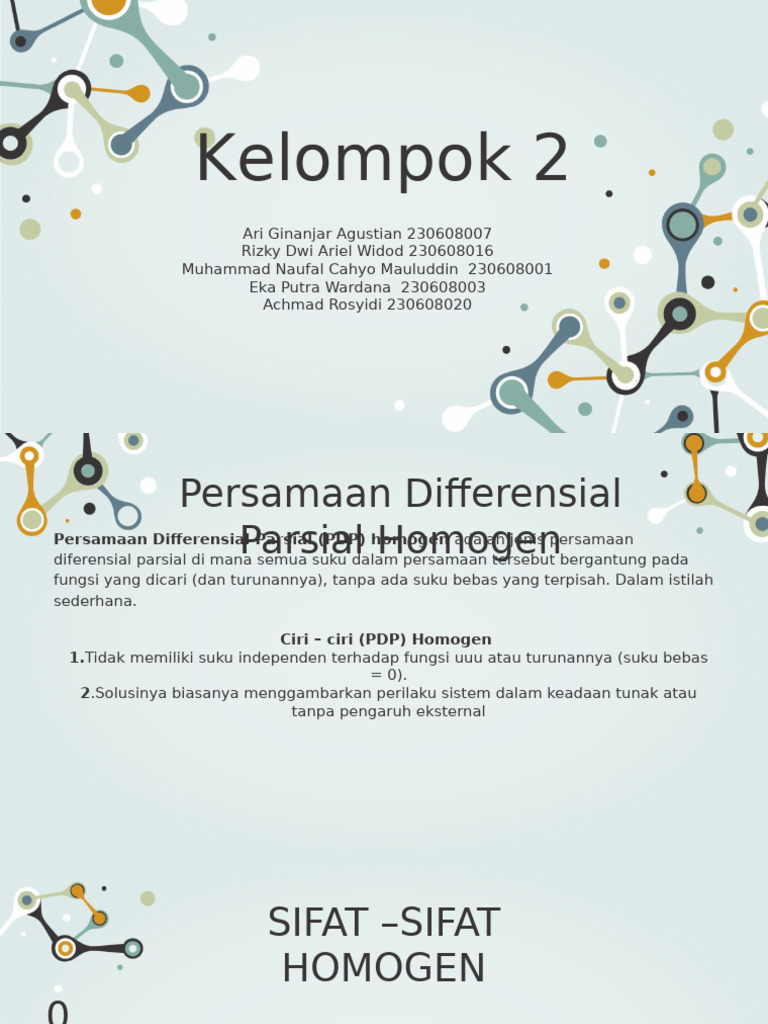 Ppt Matematika Rekayasa Persamaan Homogen | PDF