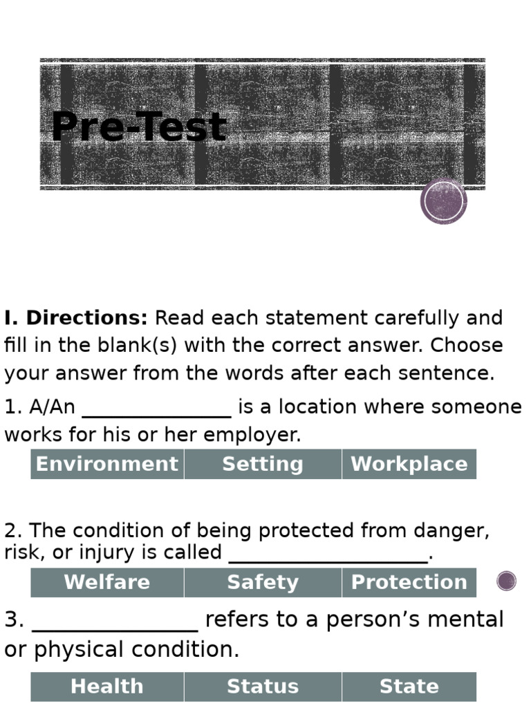 LS 4 Module 3 Pre-Test | PDF | Behavioural Sciences | Psychology