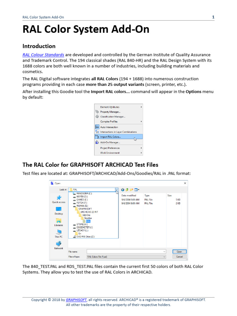 59 RAL Colours | PDF | Software | Computing