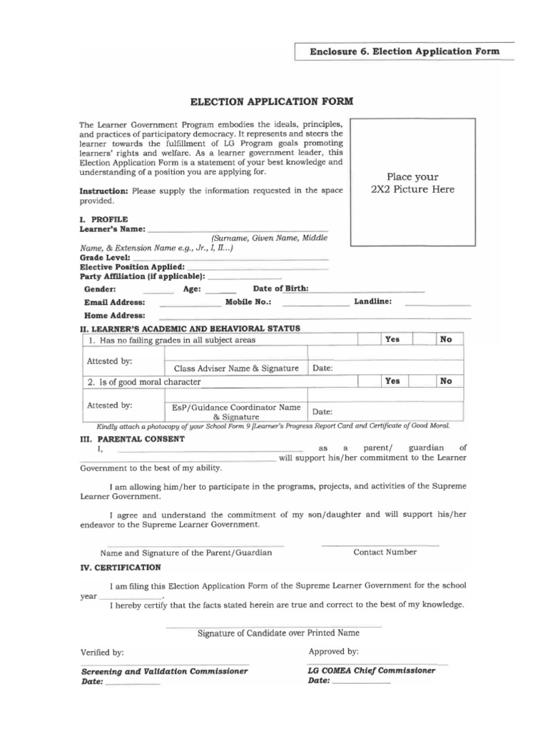Certificate of Candidacy | PDF