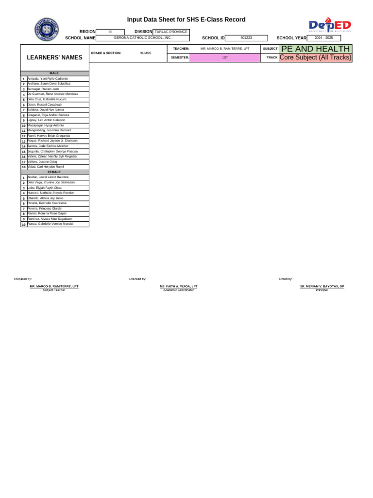 EClass - 11 - HUMSS - PE - HEALTH | PDF