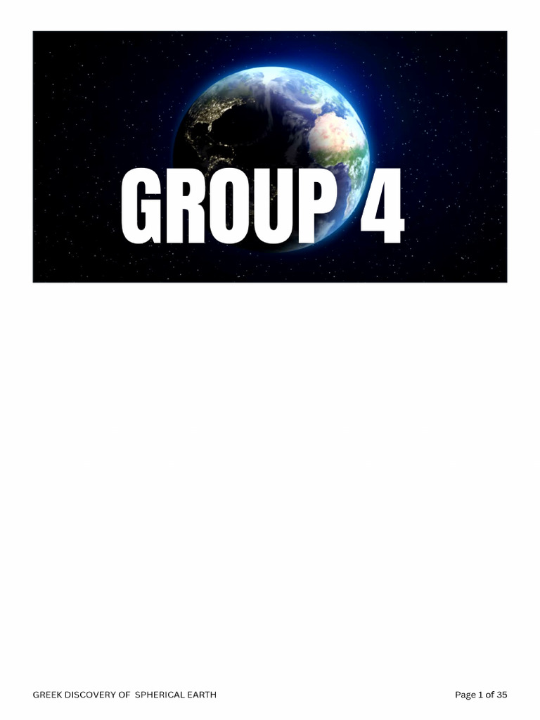 Greek Discovery of Spherical Earth | PDF