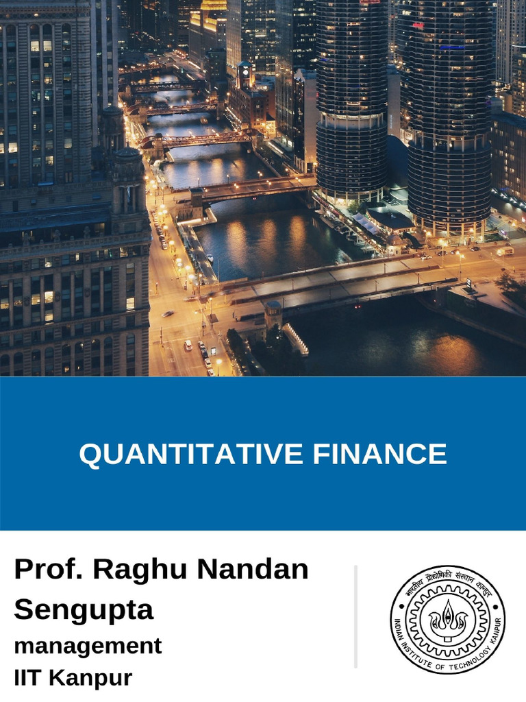 Quantitative Finance Lecture Series | PDF | Risk Aversion | Utility