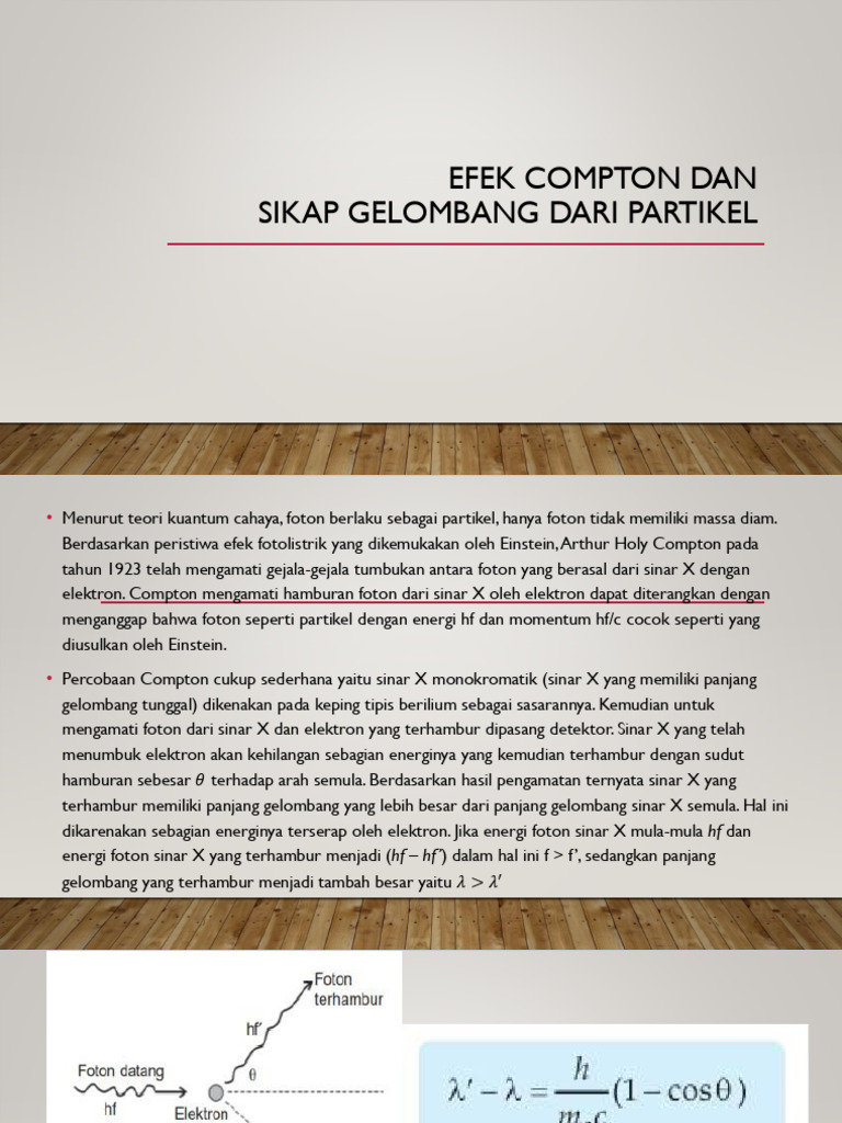 Efek Compton&de - Broglie | PDF