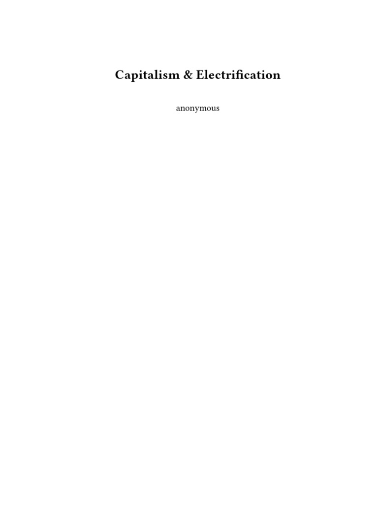 anonymous-capitalism-electrification | PDF | Anarchism | Democracy