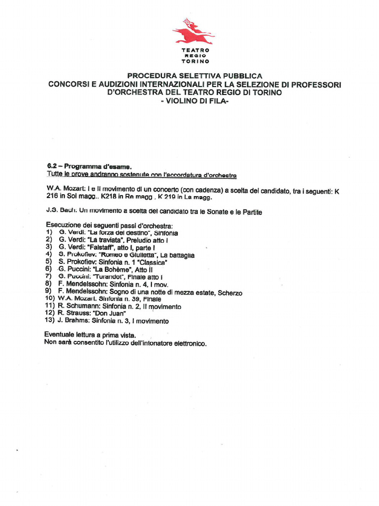 Passi Violino Torino | PDF