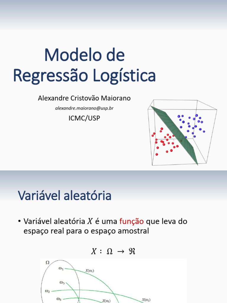 Modelo de Regressão Logística Explicado | PDF | Regressão logística ...