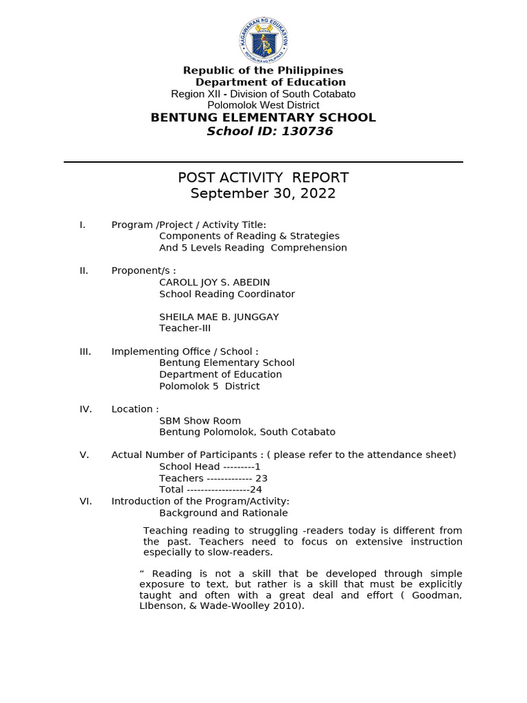Post Ativity Design Slac Reading Revised Copy 1 | PDF | Reading ...
