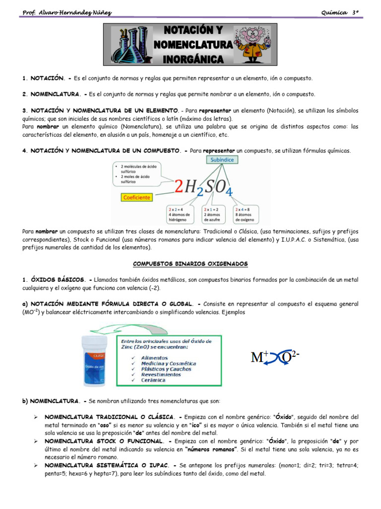 Tema 2 3ro | PDF | Óxido | Valencia (Química)