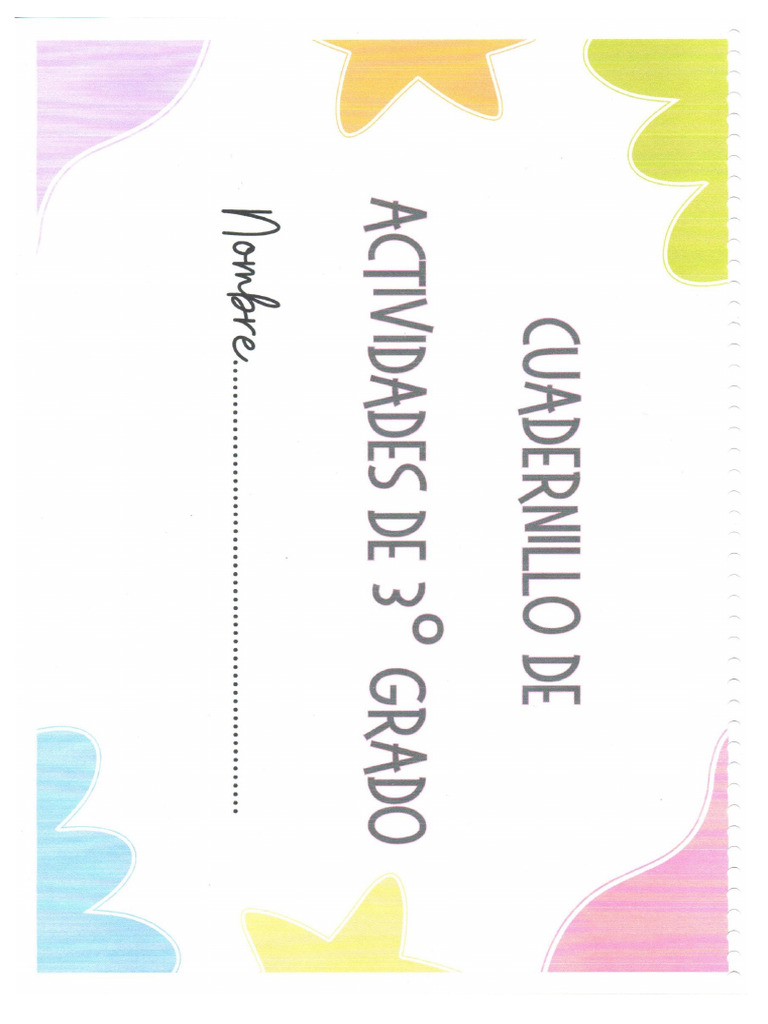 Cuadernillo 3ro Esc España Pdf