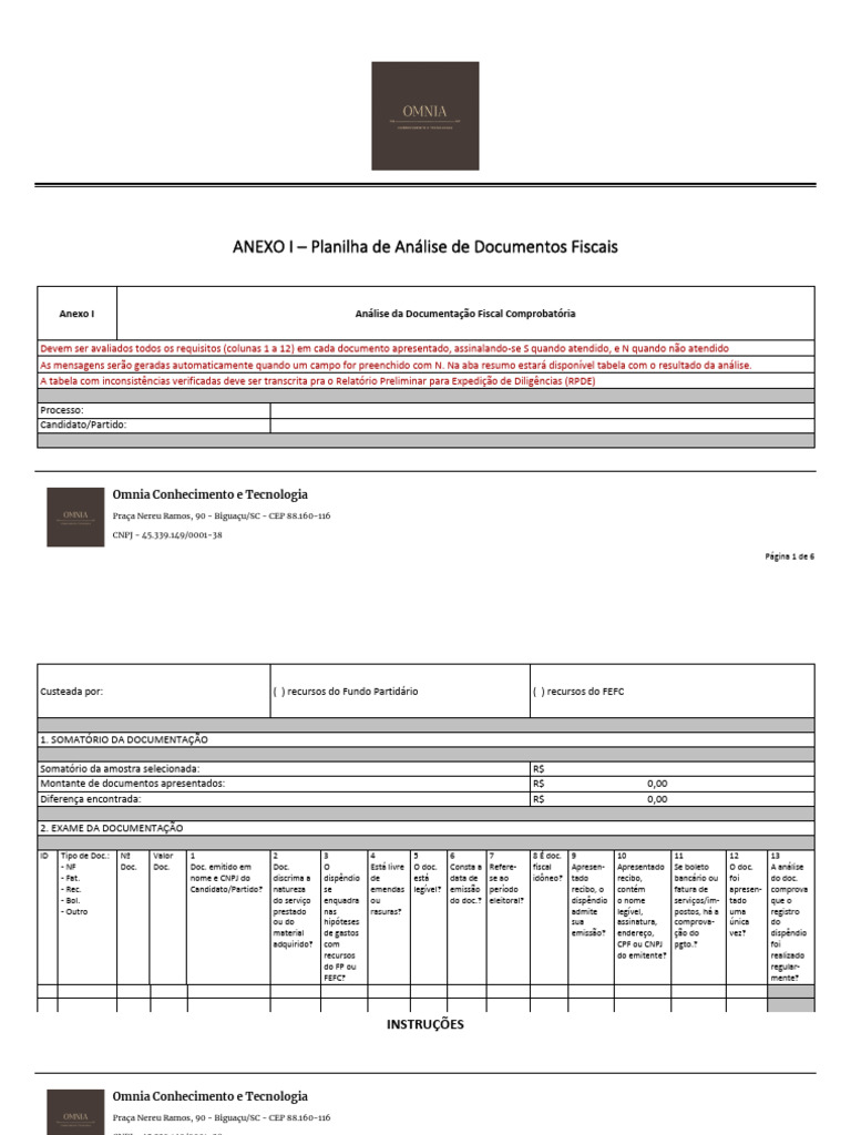Anexo I | PDF | Recibo