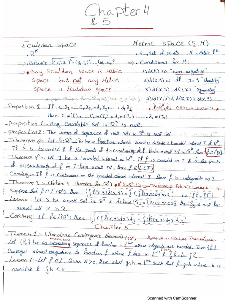 Measure Theory CH4,5 | PDF