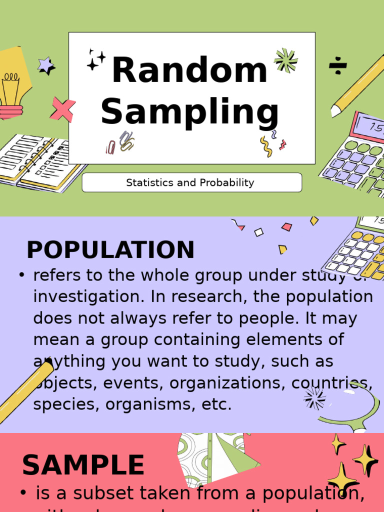 Random Sampling PPT Kyle | PDF | Sampling (Statistics) | Stratified ...
