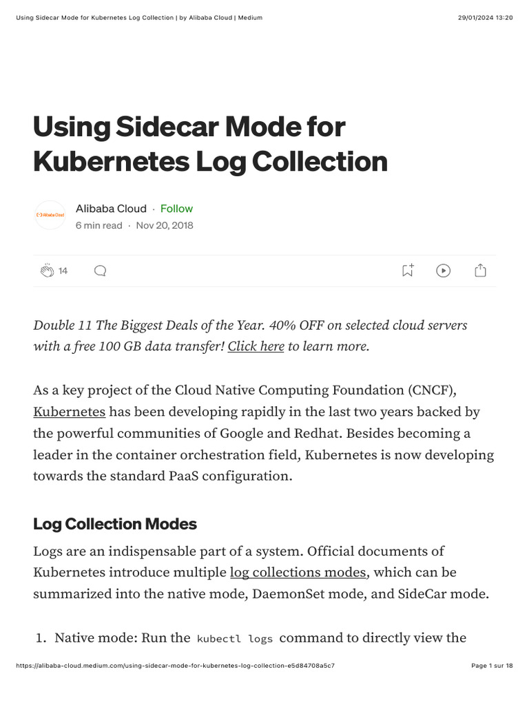 Using Sidecar Mode For Kubernetes | PDF | Cloud Computing | Computing