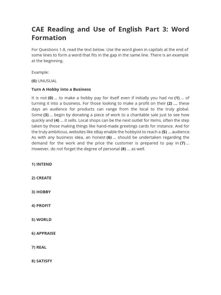 Practice Uoe Advanced Pdf Hobbies