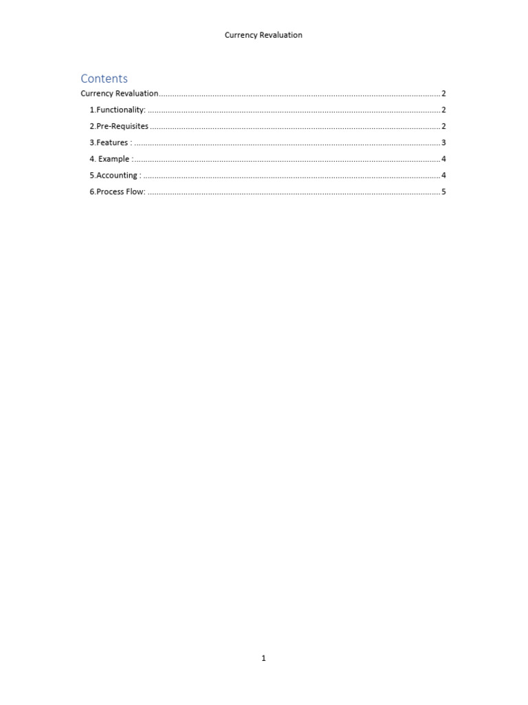 Currency Revaluation Process Guide | PDF | Debits And Credits ...