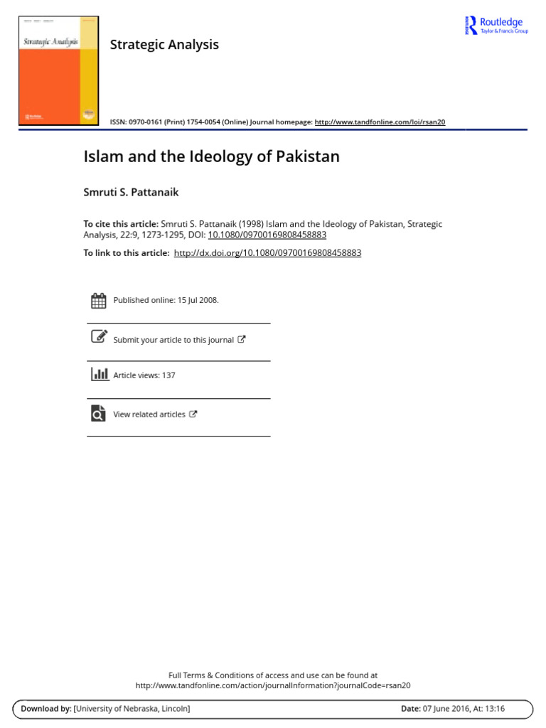 Islam's Role in Pakistan's Ideology | PDF | Pakistan | Muhammad Zia Ul Haq