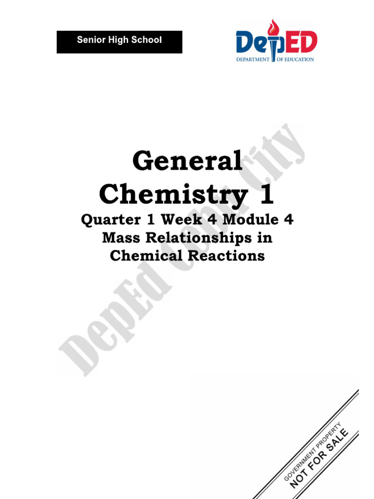 Gen Chem 01 Module 1 Q2 | PDF