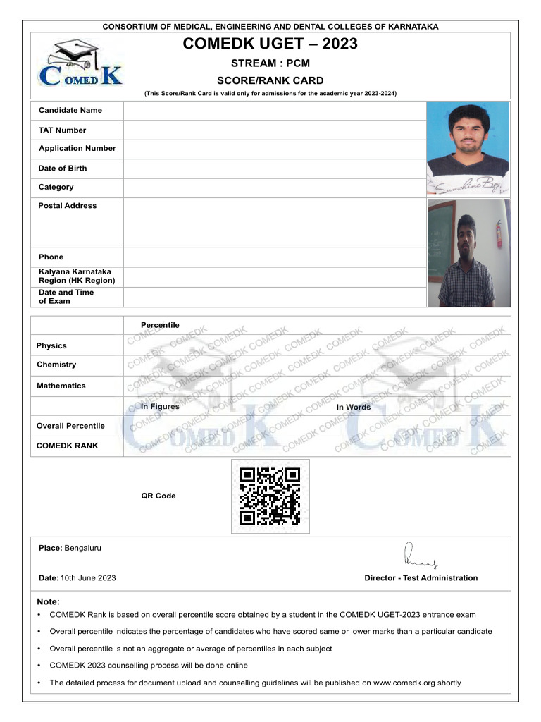 Entrance Exam Certificate | PDF | Educational Stages | Qualifications