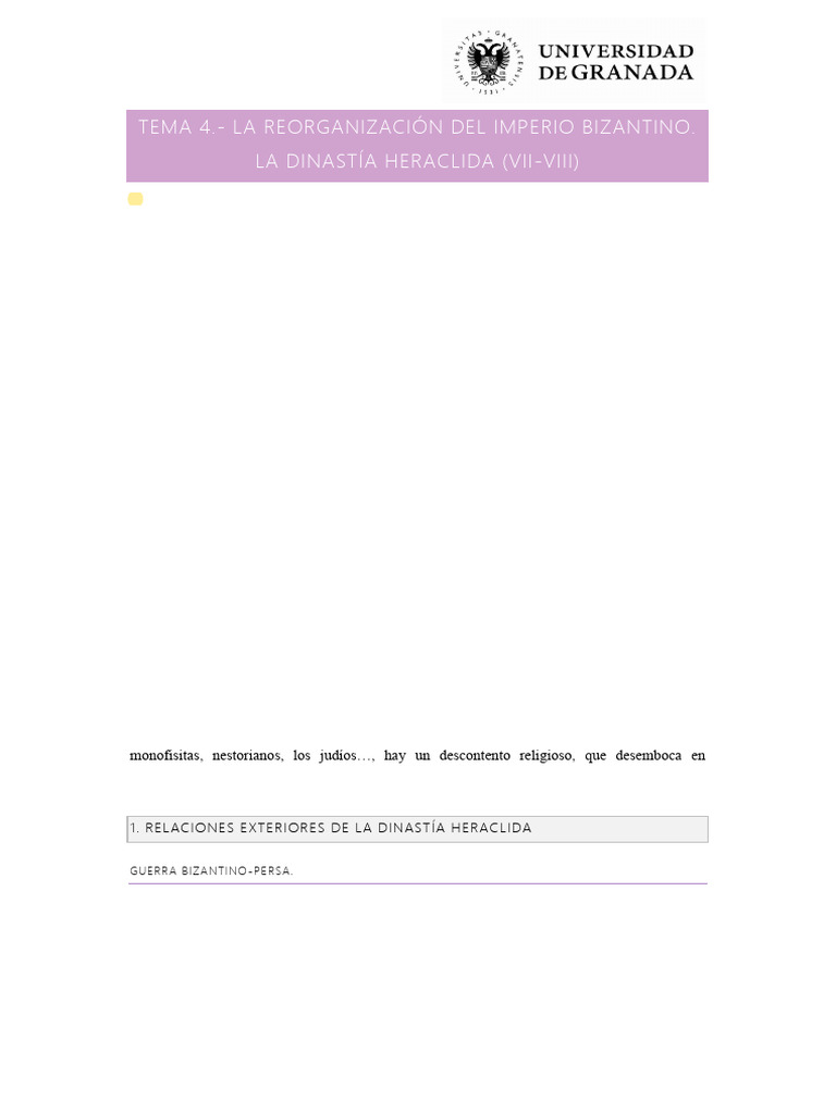 HistoriaMediterráneoEdadMedia-Tema-4 | PDF | imperio Bizantino
