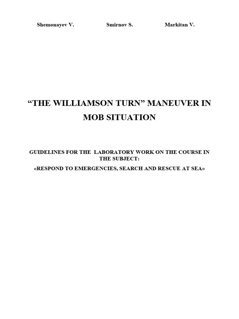 The Williamson Turn | PDF | Ships | Shipping