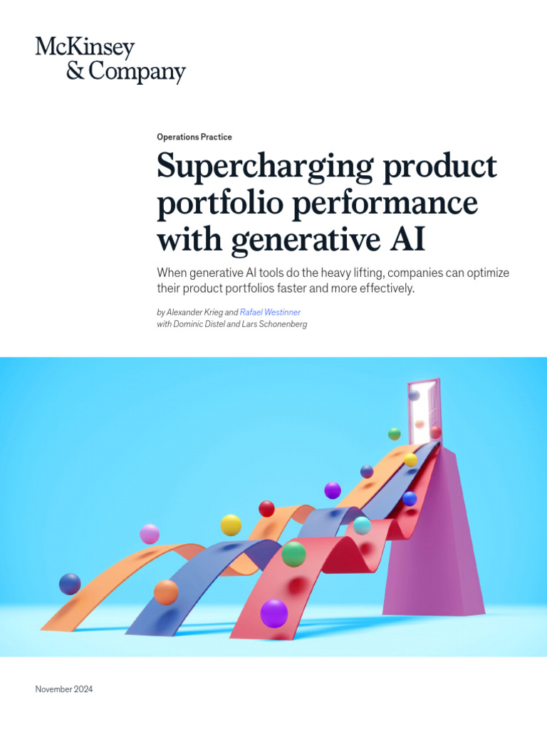 Supercharging Product Portfolio Performance With Generative Ai Final | PDF | Artificial ...