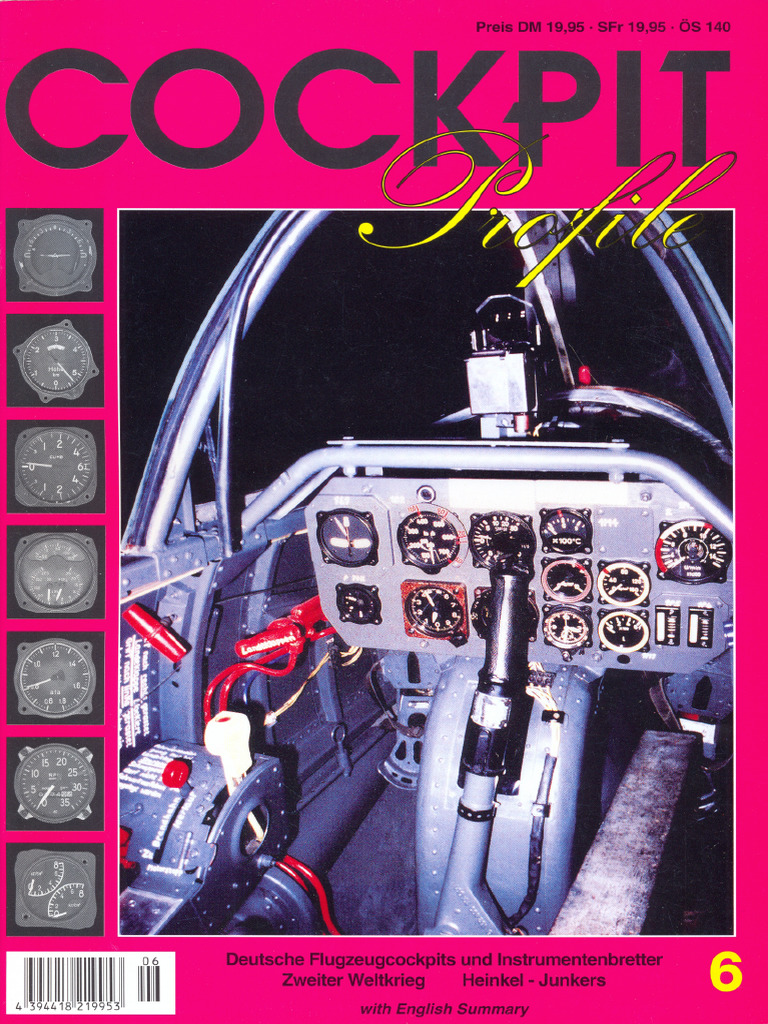 Cockpit Profile - Ju 86, Ju 87, Ju 88, He 162, He 177, He 219, Hs 123Hs 126, Hs 129, Hs 130 | PDF