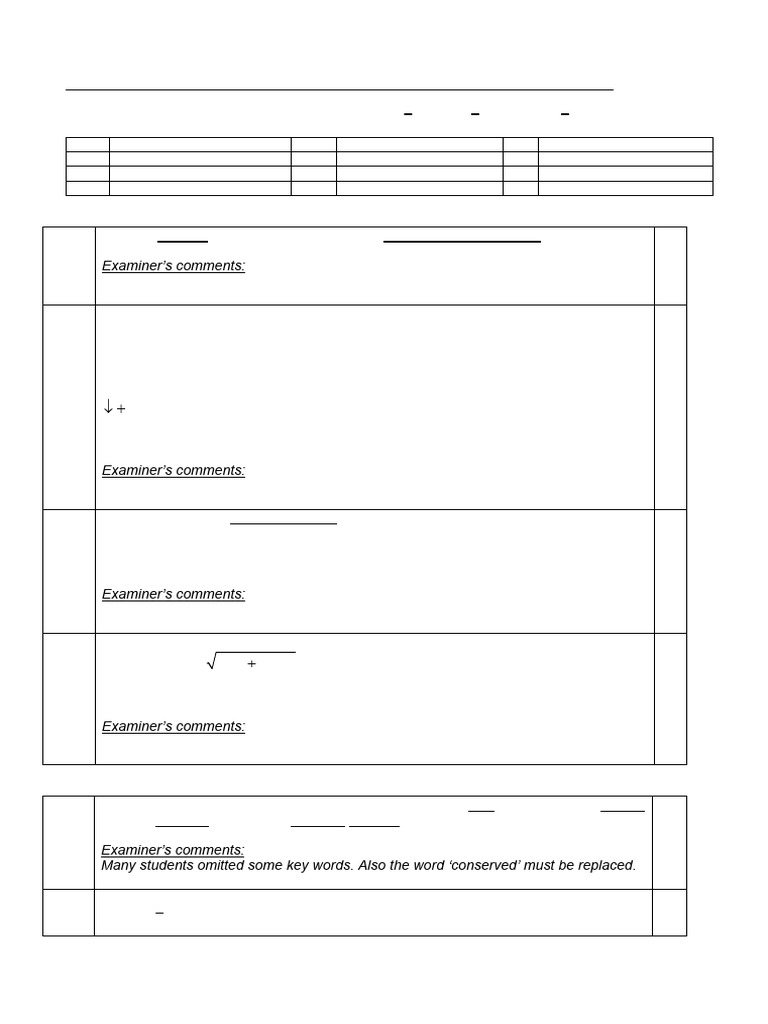 H2 Physics Promo Exam Mark Scheme 2022 | PDF | Acceleration | Force