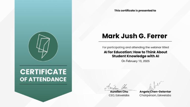 Mark Jush G. Ferrer | PDF