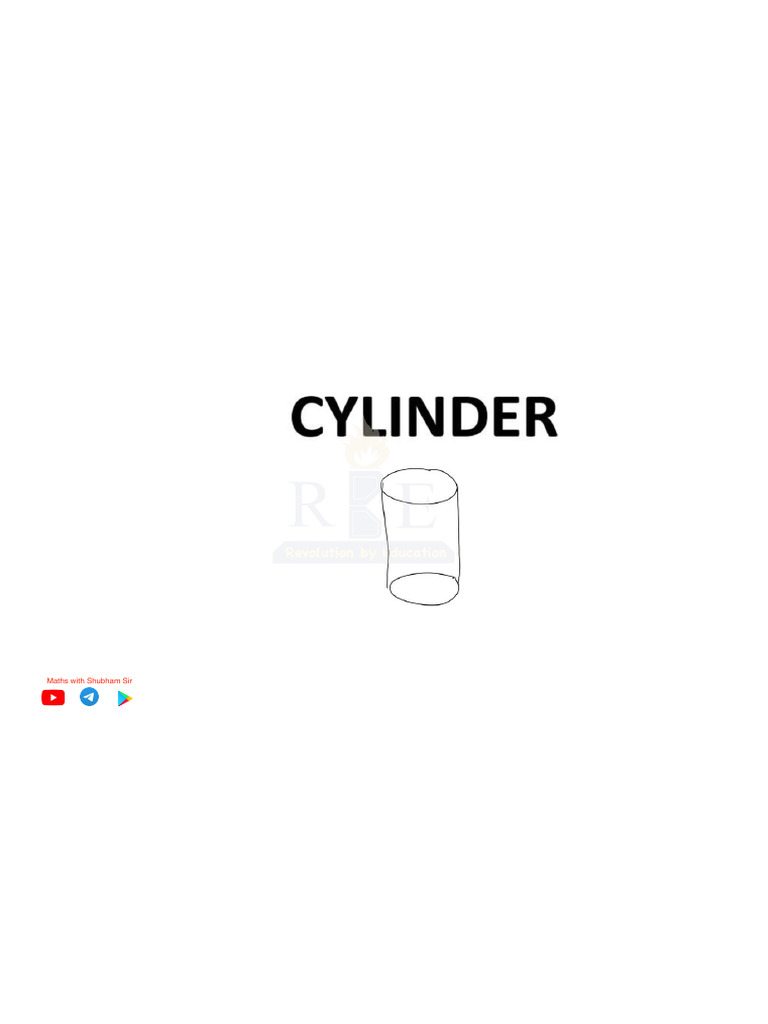 Open Mensuration Part 10 Cylinder | PDF