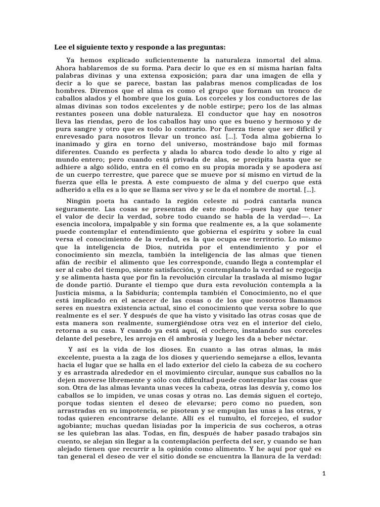La naturaleza del alma y su forma | PDF | Alma | Verdad