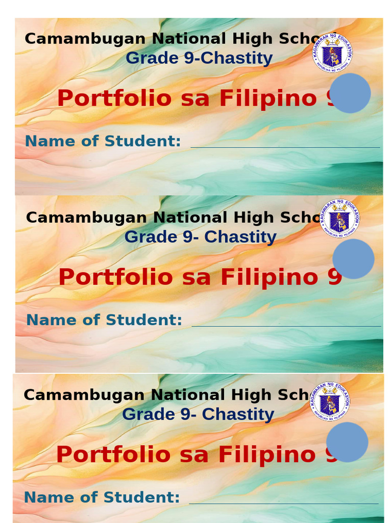 Students Folder Cover | PDF