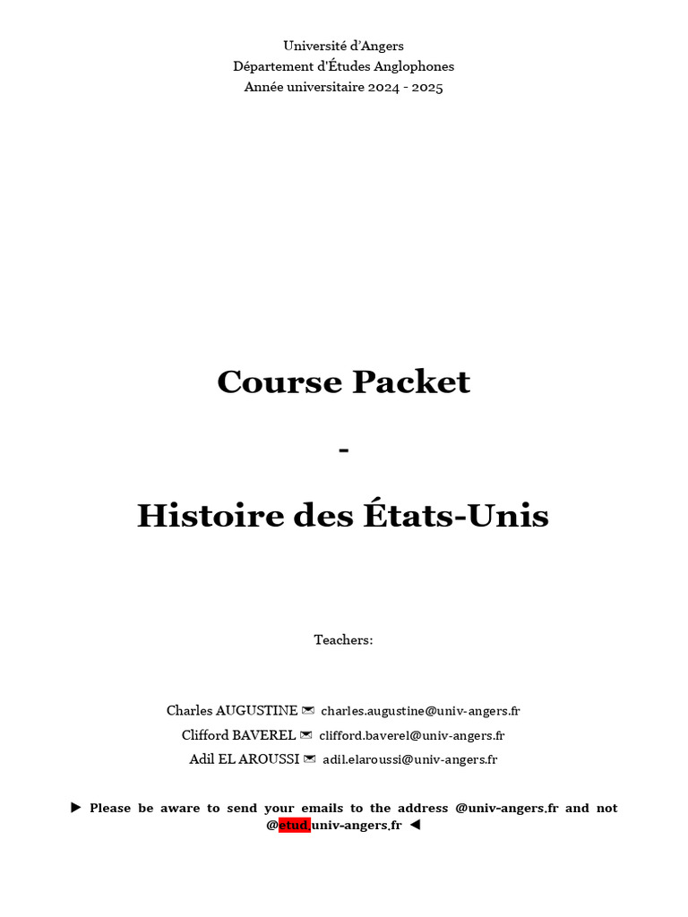 Course Packet L1 | PDF | Thirteen Colonies