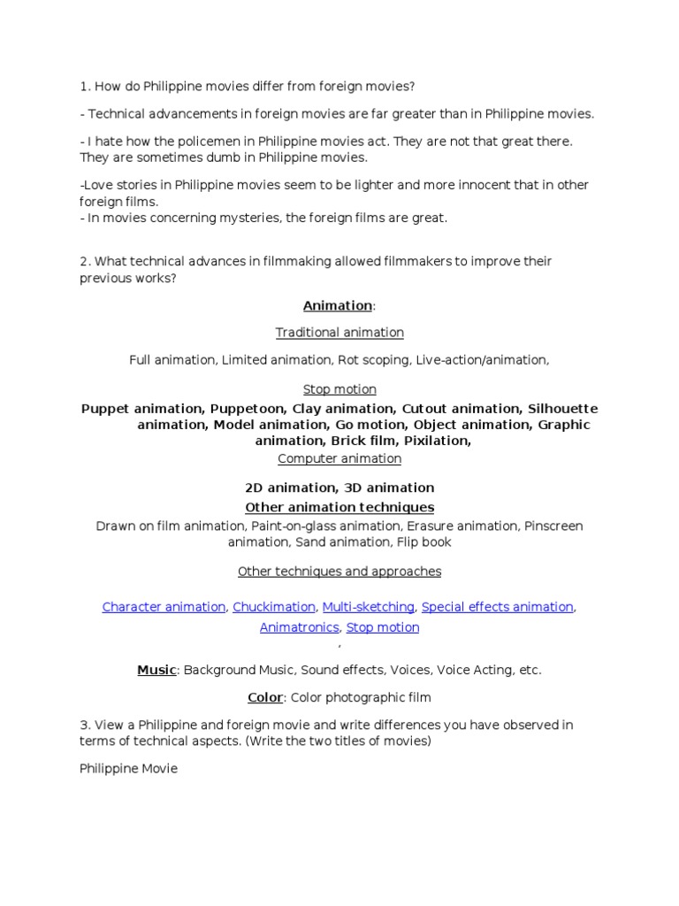 Assignment Mapeh | Download Free PDF | Animation | Leisure