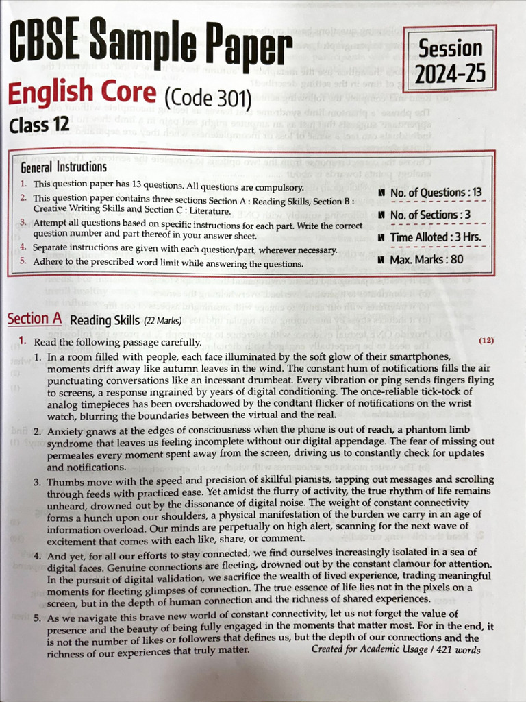 English PYQ | PDF