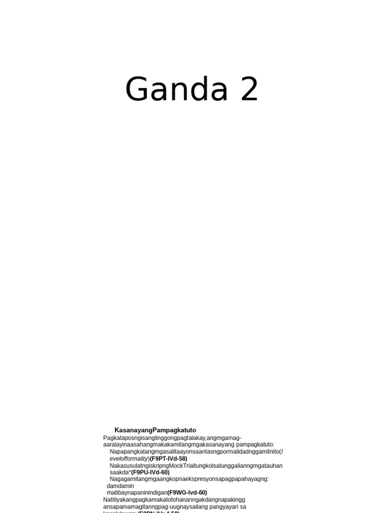Ganda 2-WPS Office | PDF