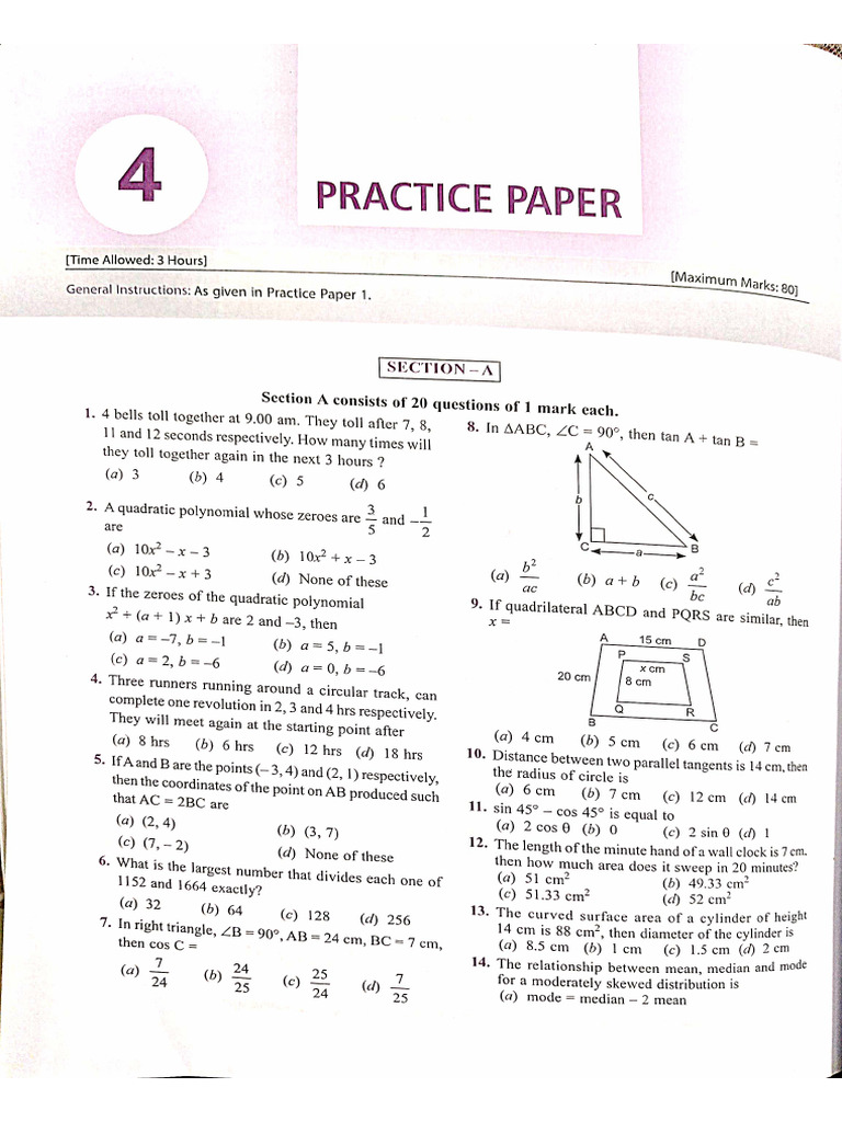 Practice Paper 4 | PDF