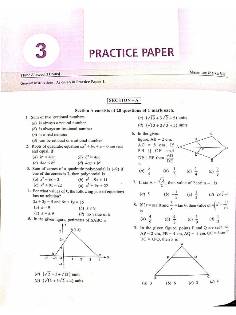 Practice Paper 3 | PDF