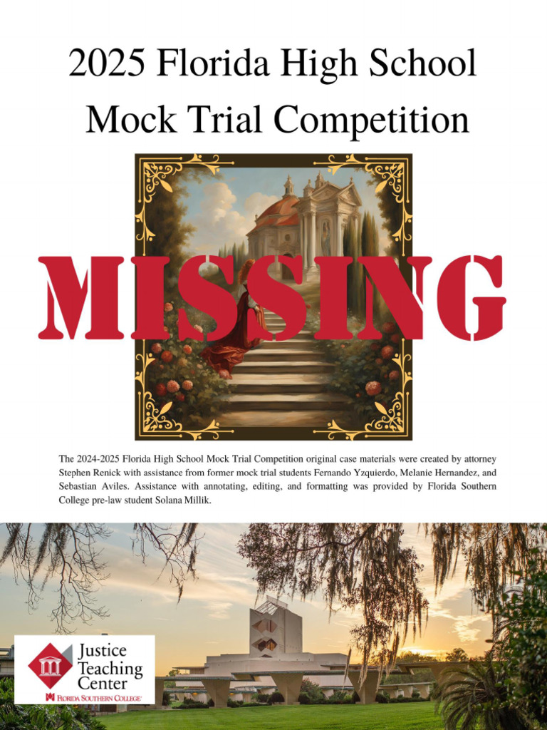 SHS Mock Trial Case 2024-2025 Florida v. Grey Case First Release | PDF ...