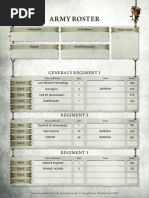 Army Battle Roster Template | PDF