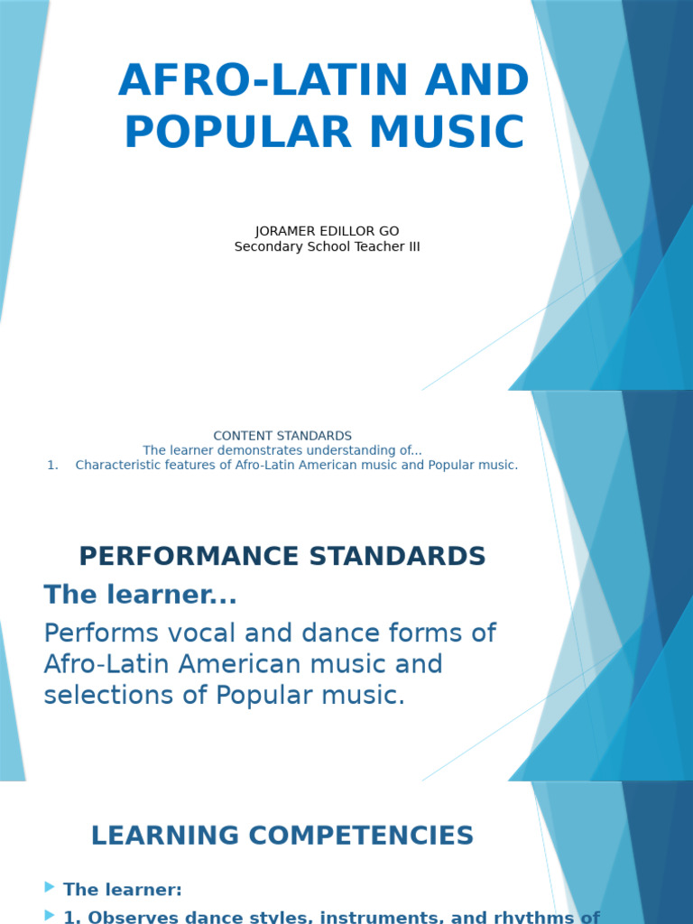 Afro Latin and Popular Music | PDF | String Instruments | Musical ...