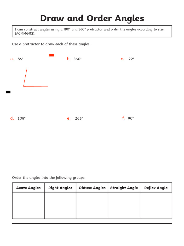 Angles Practice | PDF