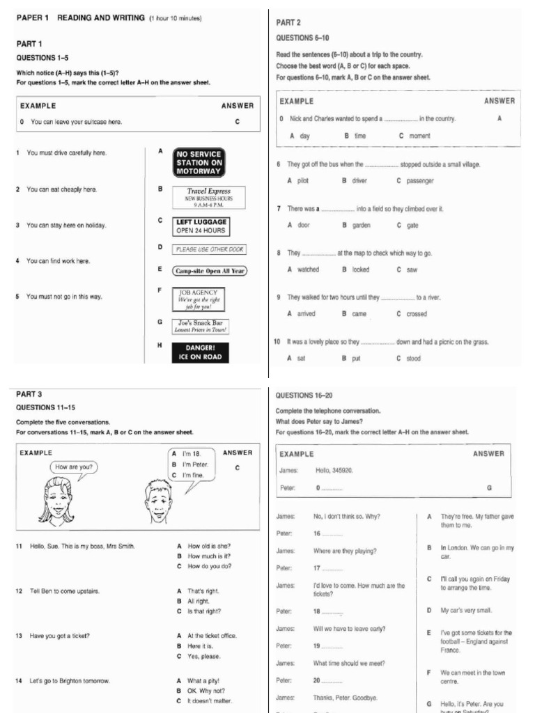 Ket Reading Test 2 Pdf