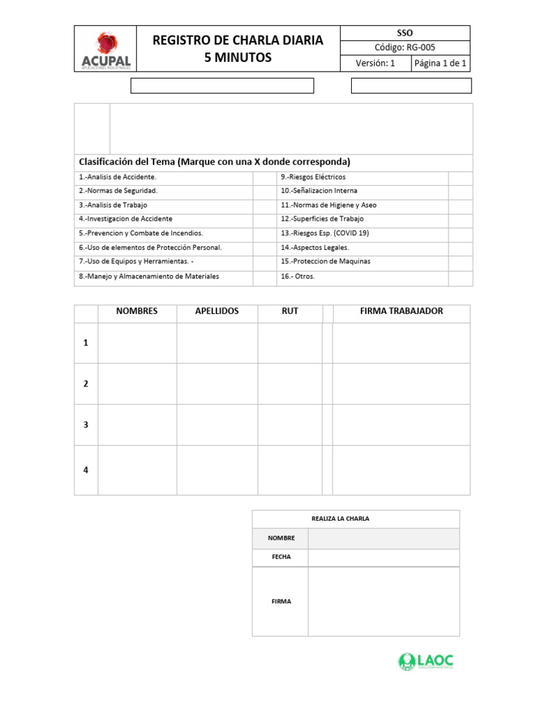 Formato Reg Cap 5 Min | PDF